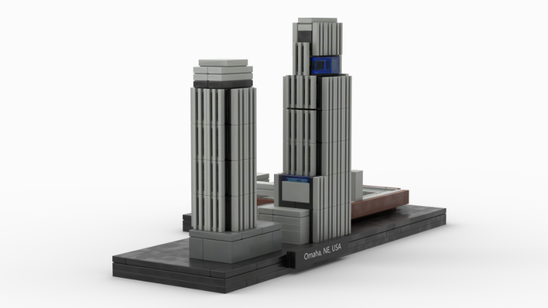 LEGO MOC Omaha Skyline by MocsByMattW | Rebrickable - Build with LEGO