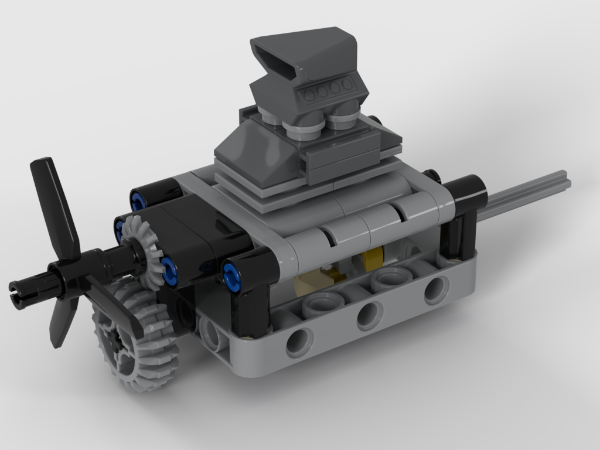 LEGO MOC 2-cylinder engine by fierogt87 | Rebrickable - Build with LEGO