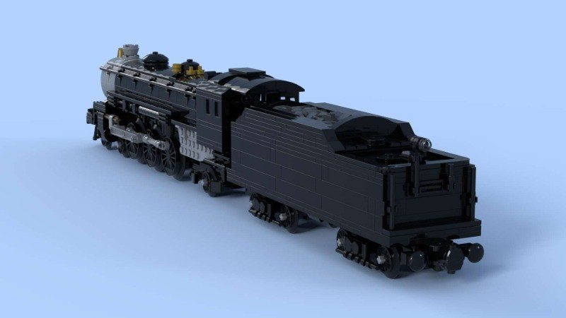 LEGO MOC USRA Light Pacific Steam Locomotive by C0NN3RY | Rebrickable ...