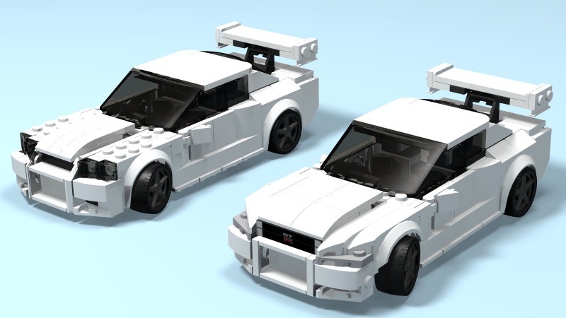 LEGO MOC Skyline GT-R (R34) inspired by LEGO Speed Champions Set 76917 ...