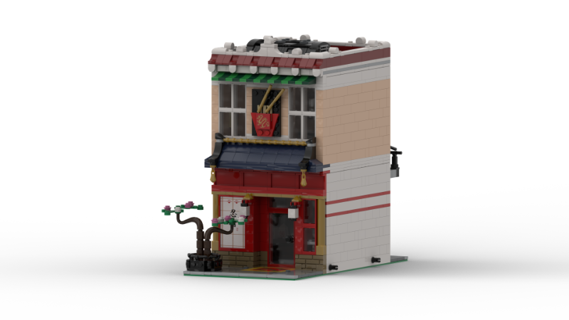LEGO MOC Chinese Restaurant half modular by BrickStudioArchitect ...