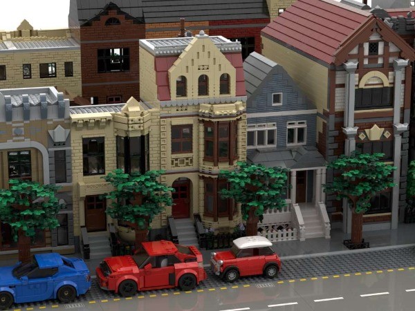 LEGO MOC Dearborn Greystone Modular House by michaelbaek | Rebrickable ...