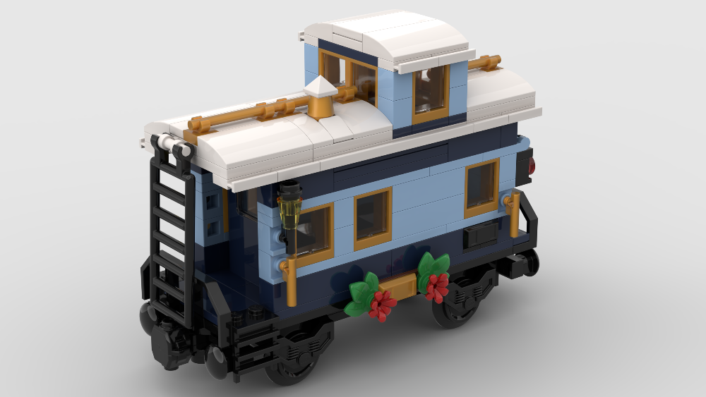 LEGO MOC Holiday Express Caboose by Brick_Dash | Rebrickable - Build ...