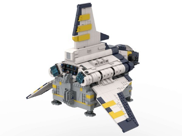LEGO MOC RHO-class transport shuttle by LeslieLee | Rebrickable - Build ...