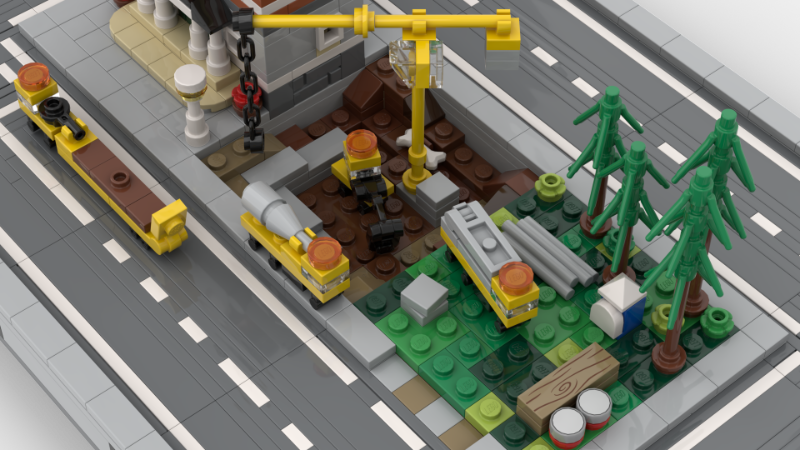 LEGO MOC Microscale Construction Site Modules 8x8 by Glorfinkel ...