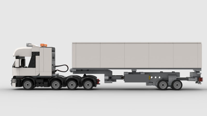 LEGO MOC Extendable container trailer by phigeon | Rebrickable - Build ...