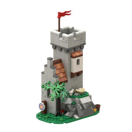 LEGO MOC Castles - Outpost Tower by Alauch | Rebrickable - Build with LEGO
