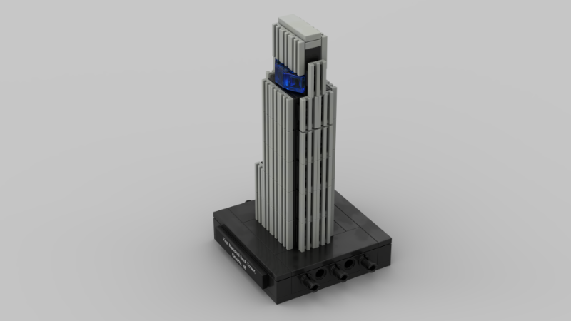 LEGO MOC First National Bank Tower by MocsByMattW | Rebrickable - Build ...