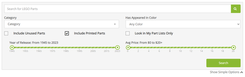 Rebrickable Help Guide: Finding Parts | Rebrickable - Build with LEGO