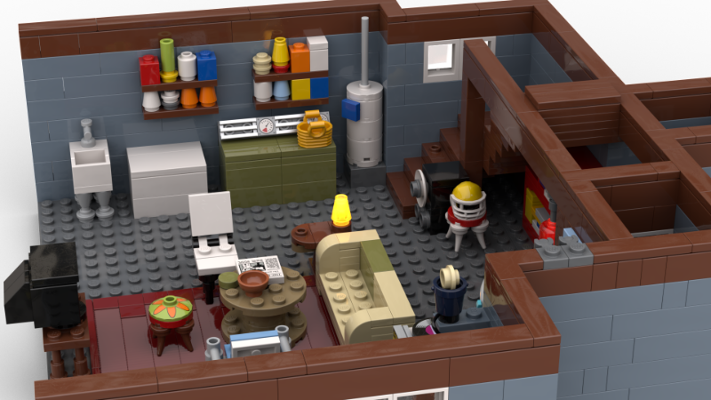 LEGO MOC That 70's Show Basement by BrickStudioArchitect | Rebrickable ...