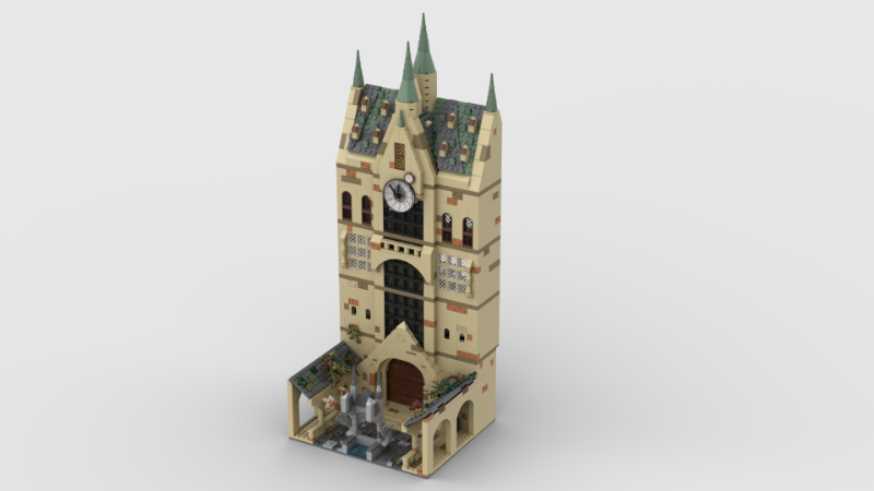 LEGO MOC Clock tower by Polokot | Rebrickable - Build with LEGO