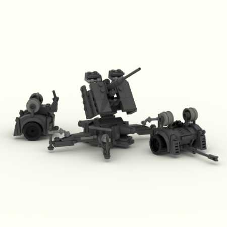LEGO MOC Flak 37 8,8 cm gun by BrickMotions6026 | Rebrickable - Build ...