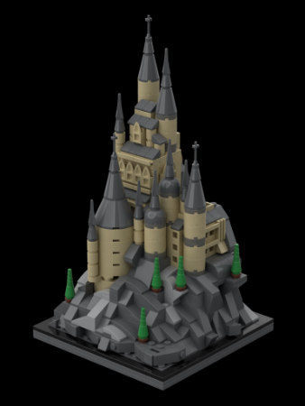 LEGO MOC Microscale castle - 16x16 baseplate - Inspired by by ...