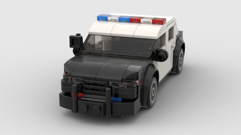 LEGO MOC Police Patrol Car by 蓝呱呱呱呱 | Rebrickable - Build with LEGO