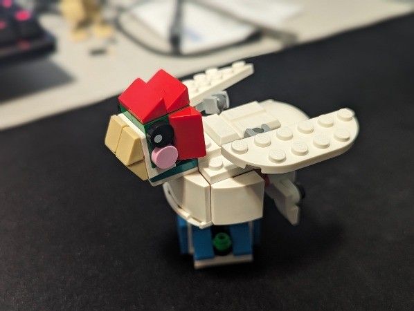 LEGO MOC 30645: Snowman B-Model (Baby Bird Flying with Display Stand ...