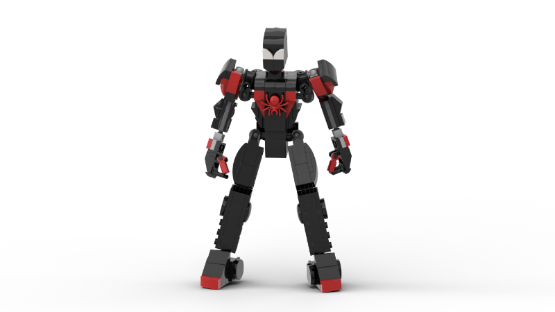 LEGO MOC Spiderman Miles Morales 7 inch Articuated Figure MOC by ...