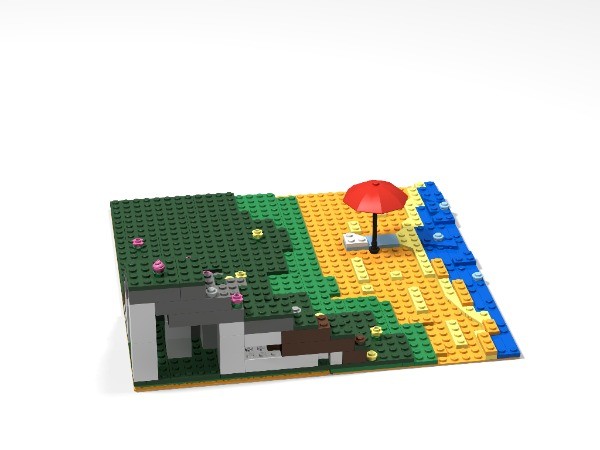 LEGO MOC Beach/hill terrain by Lumas10x | Rebrickable - Build with LEGO