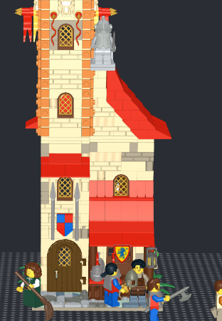 LEGO MOC-206731 Medieval house in tan by kermith72 | Rebrickable ...