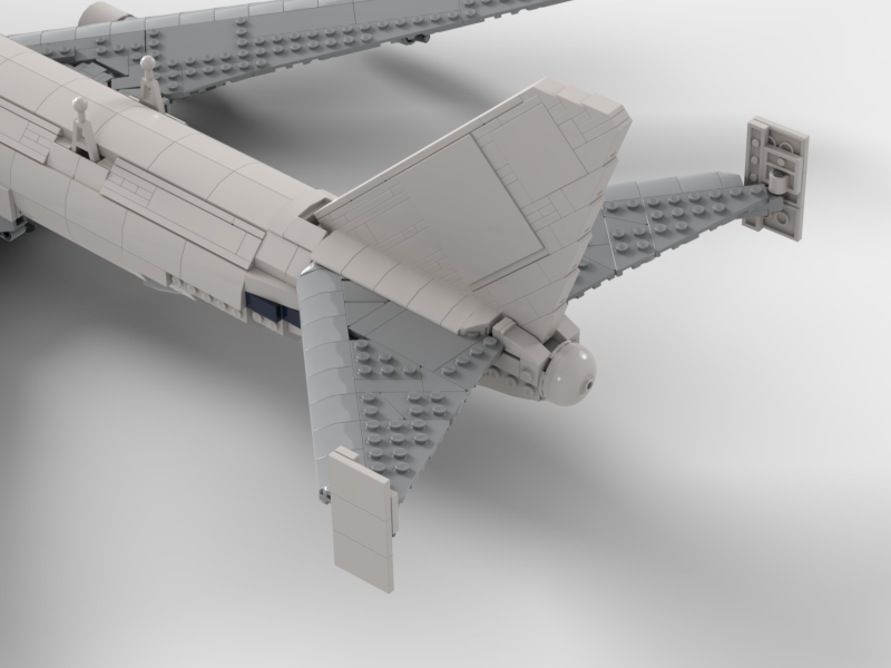 LEGO MOC 10360 Boeing 747 SCA horizontal stabiliser mod by ryangc ...