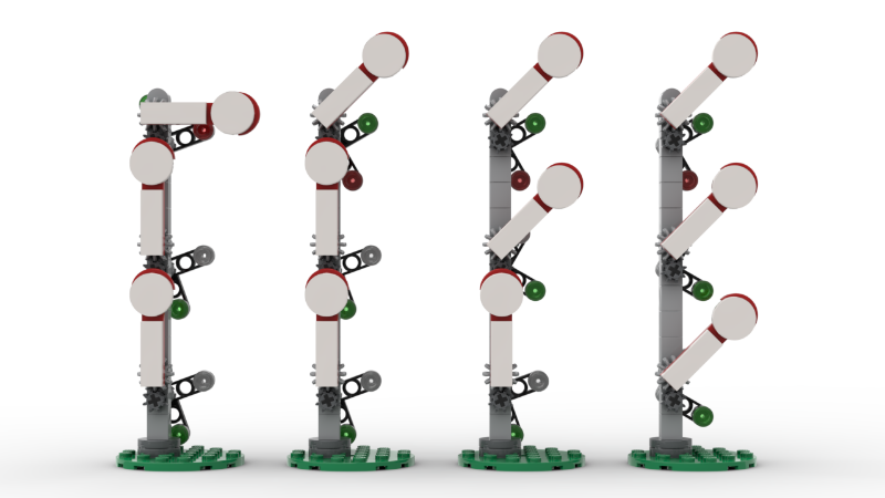 LEGO MOC Working theree-arm Semaphore by Uranium_Bricks | Rebrickable ...