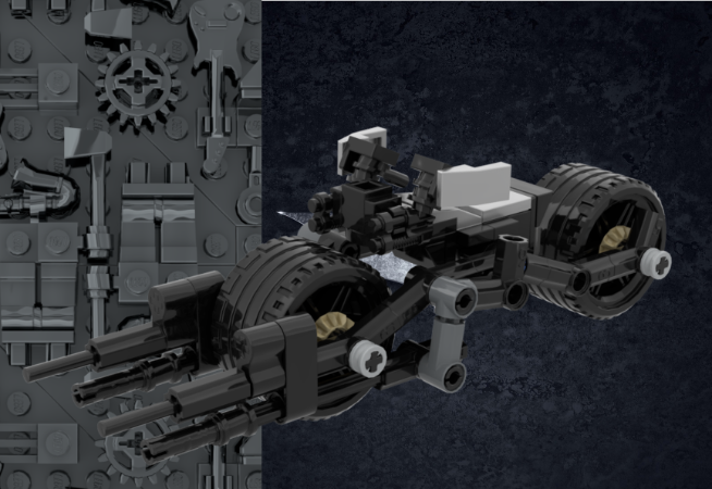 LEGO MOC Batman The Dark Knight : Batpod by raguidel | Rebrickable ...