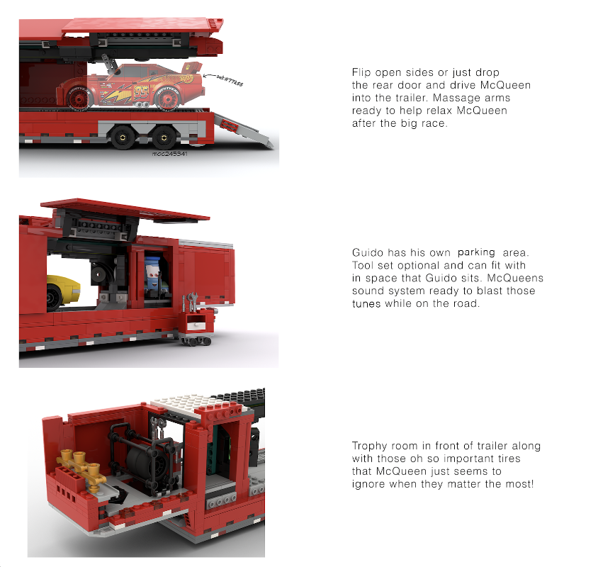 LEGO MOC-245341 McQueen Trailer by owstinbuilds | Rebrickable - Build ...