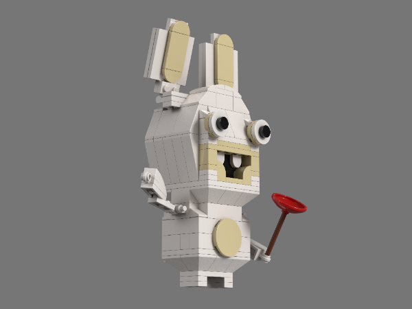 LEGO MOC Raving Rabbid by YellowDonut | Rebrickable - Build with LEGO