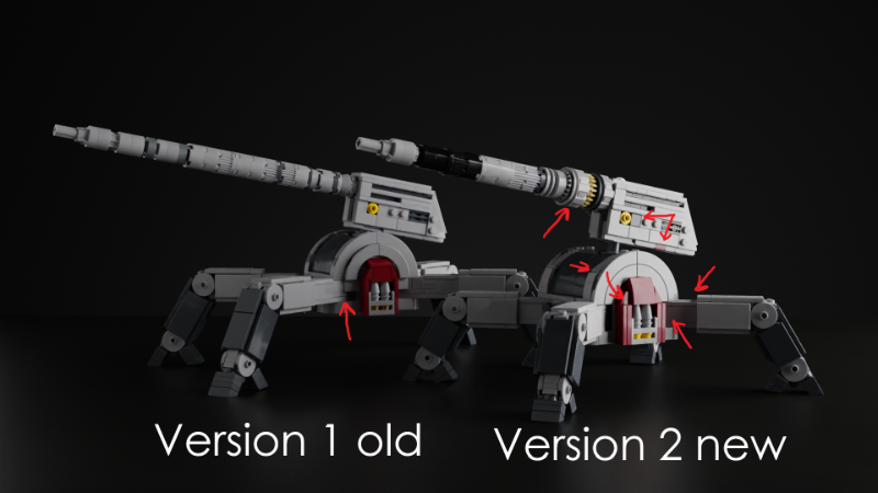 LEGO MOC Av-7 cannon by Badger_ | Rebrickable - Build with LEGO