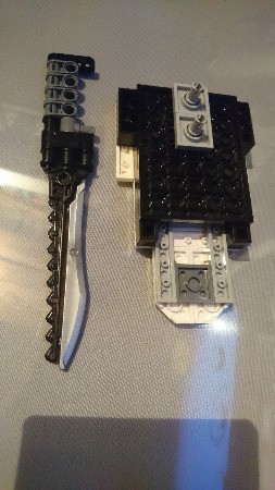 LEGO MOC Knife in a Shield by BHSocryu | Rebrickable - Build with LEGO