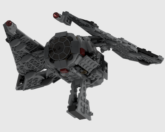 LEGO MOC-143346 TIE x1 experimental air superiority fighter 1:80 by ...
