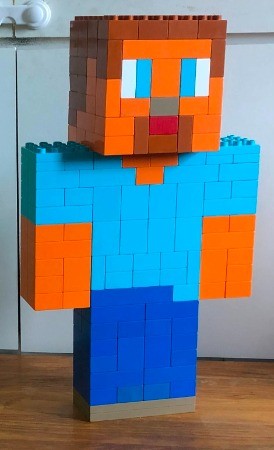 LEGO MOC Minecraft Steve by Kykina | Rebrickable - Build with LEGO