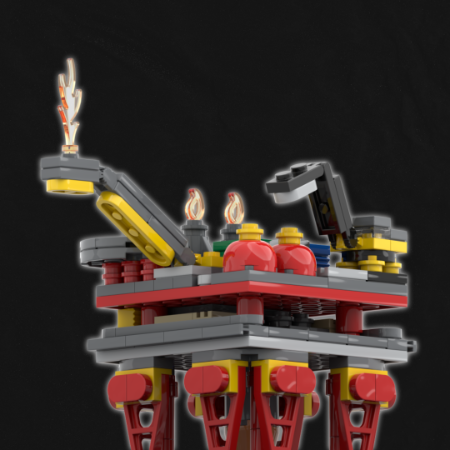 LEGO MOC Micro Oil Rig by Minifigdisplayco | Rebrickable - Build with LEGO
