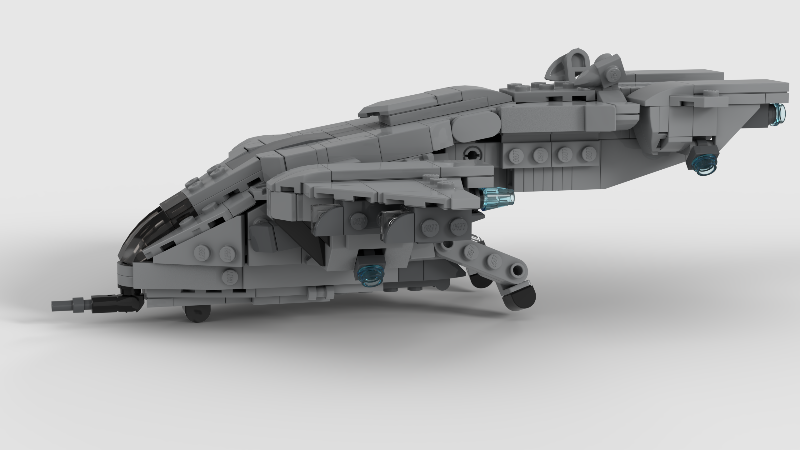 LEGO MOC D77-TC Pelican Dropship by kuzi127 | Rebrickable - Build with LEGO