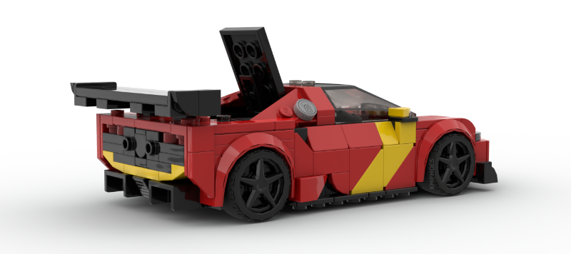 LEGO MOC-184266 Ferari 296 GT3 by KMPMOCS | Rebrickable - Build with LEGO