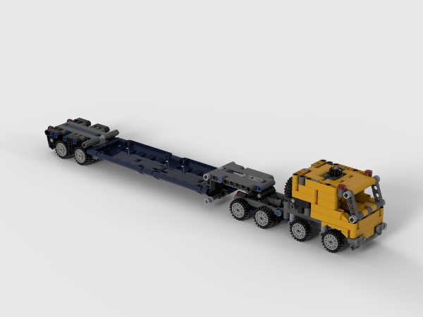 LEGO MOC RGN Lowboy Trailer with Modular Bed (4x 42147 Alternate Build ...
