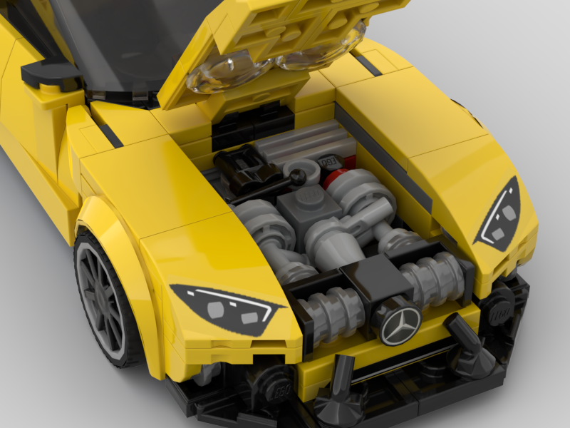 LEGO MOC-229301 Mercedes AMG GT Black Series Lego MOC With Opening ...