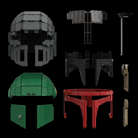 LEGO MOC Wearable Mandalorian Helmet (Boba Style) by built_bricks ...