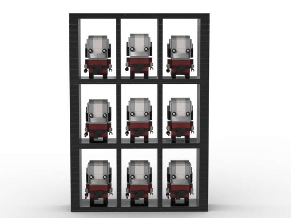 LEGO MOC IKEA style Kallax display for Brickheadz by Eximo ...