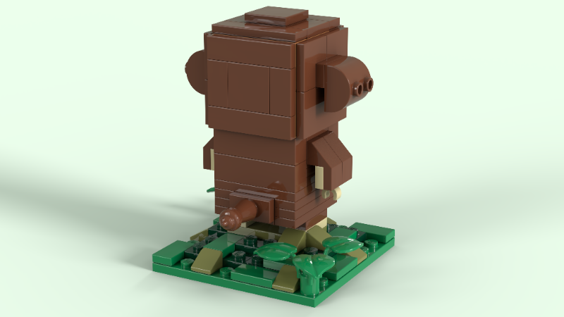 LEGO MOC Monkey Brickheadz by YellowDonut | Rebrickable - Build with LEGO