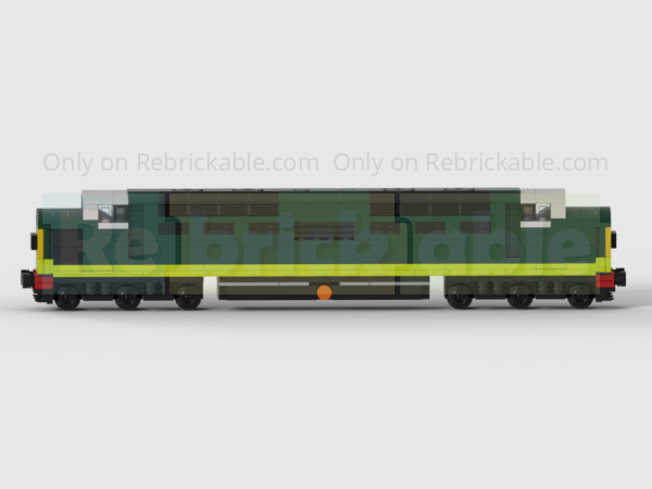 LEGO MOC-208341 4-Wide BR Class 55 Deltic Diesel Locomotive Train In ...