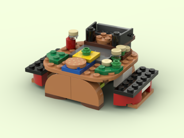 LEGO MOC BBQ Picnic Date by GodspeedYouBrickEmperor | Rebrickable ...