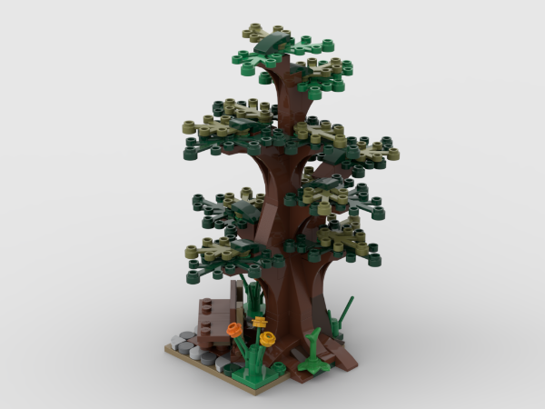 LEGO MOC Tree and Bench by Fantasts | Rebrickable - Build with LEGO