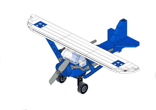 LEGO MOC-149624 blue plane - MOC Competition - May 2023 by john_lamarck ...