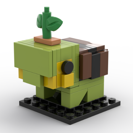 LEGO MOC-169689 Turtwig Pokemon Brickheadz by Tobiasz250 | Rebrickable ...