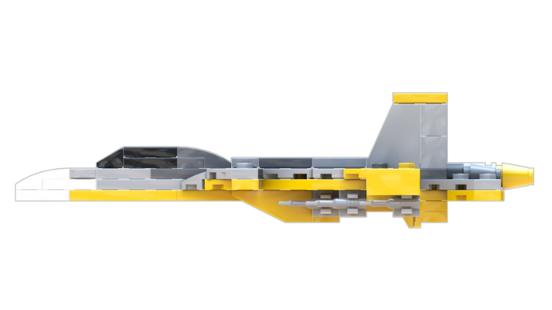 LEGO MOC Sukhoi Su-37 Terminator -=Yellow=- by Haruna | Rebrickable - Build with LEGO