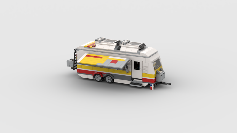LEGO MOC Large RV Travel Trailer by davidgitz | Rebrickable - Build ...