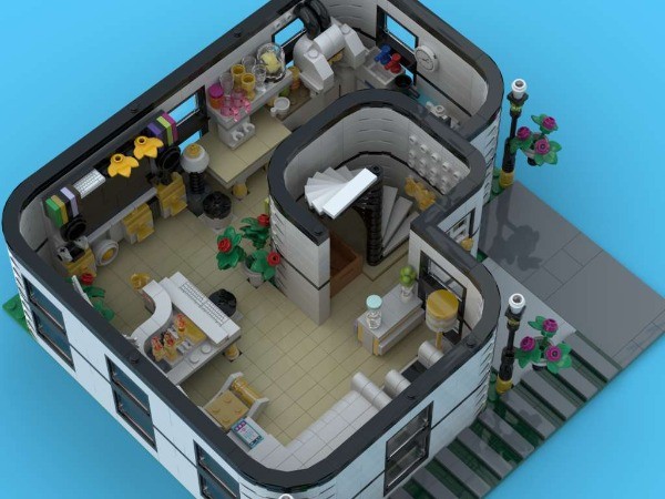 LEGO MOC Bauhaus modular building by cypek123 | Rebrickable - Build ...