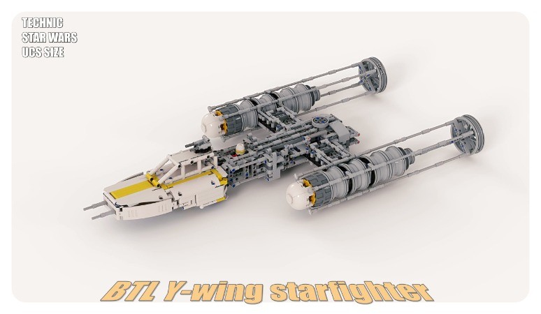 LEGO MOC TECHNIC UCS size Y WING by pins_n_liftarms | Rebrickable ...