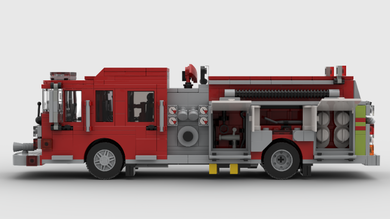 LEGO MOC KCKFD Pumper Fire Truck by BalintKusztor | Rebrickable - Build ...