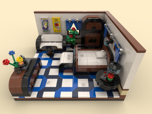 LEGO MOC Curvy Modern Bedroom by ulix | Rebrickable - Build with LEGO